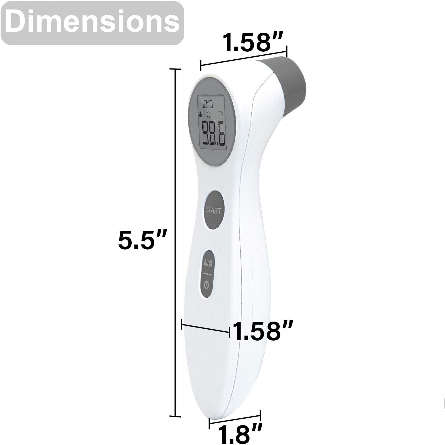 Vaunn Non-Contact Medical Infrared Forehead Thermometer for Children and Adults