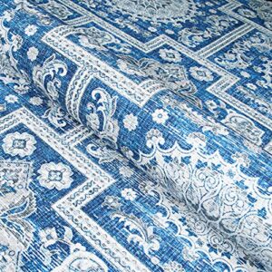 Couristan Pasha Sari Area Rug, 8' x 10', Sapphire Blue