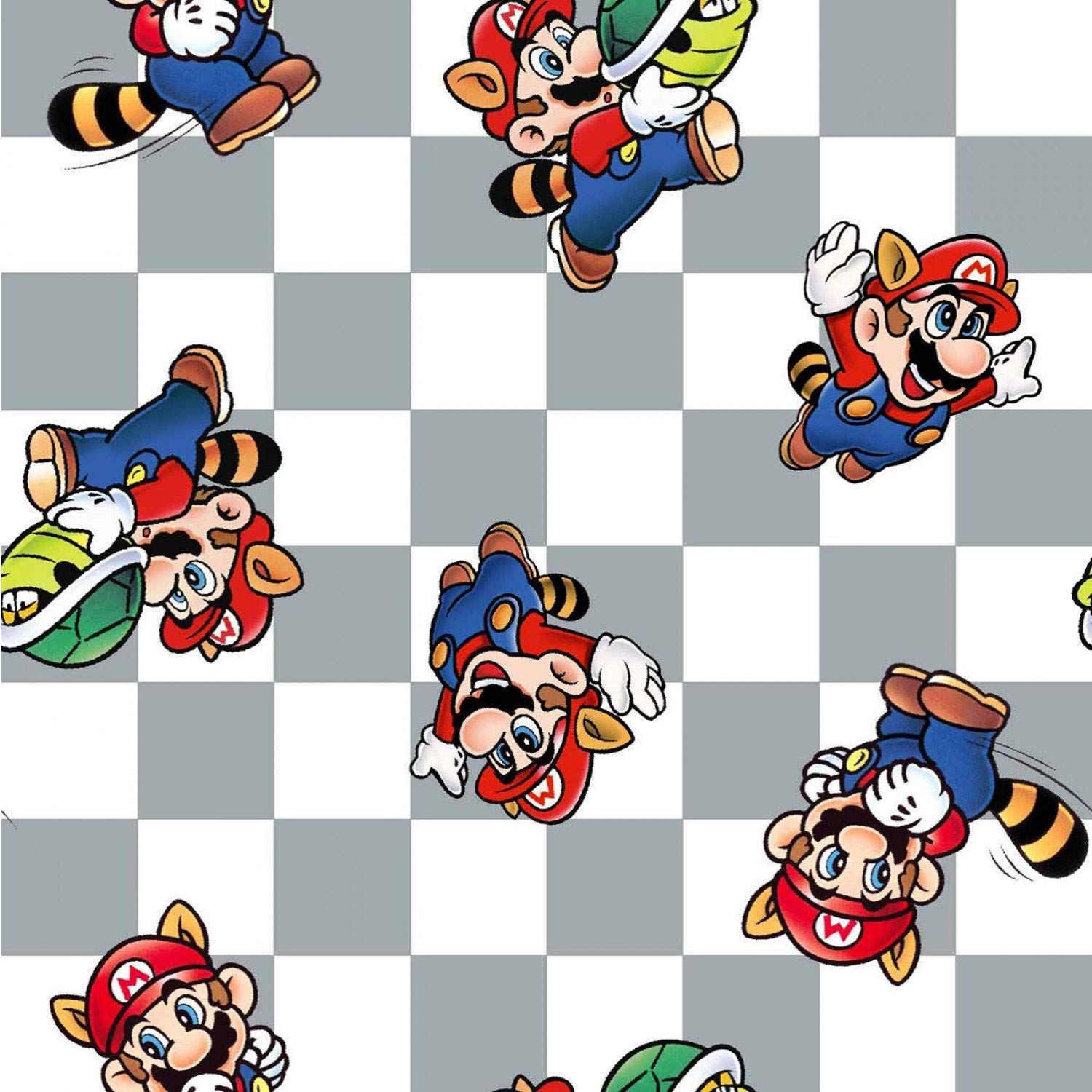 Super Mario Retro Mario Power 43 inches Wide by Springs Creative 100% Cotton Fabric Sold by Yard