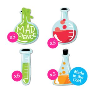 big dot of happiness scientist lab - beaker test tube decorations diy baby shower or birthday party essentials - set of 20