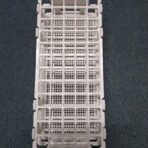 POCOMOCO 3 Packs Plastic Test Tube Rack, 60 Holes Lab Test Tube Rack Holder for 16mm Test Tubes, White, Detachable (60 Holes)