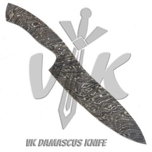 JNR Traders Damascus Steel Blank Blades for Knife Making, Diy Kitchen Chef Knife Blanks 13 Inch Overall Full Tang Handmade Thin Ultra Sharp 4039