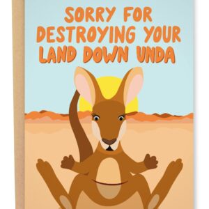 Sleazy Greetings Funny Mothers Day Card From Daughter Son | Cute Happy Birthday Card For Mom | Adult Dirty Humorous Mother’s Day Appreciation Card | Australia Kangaroo Card