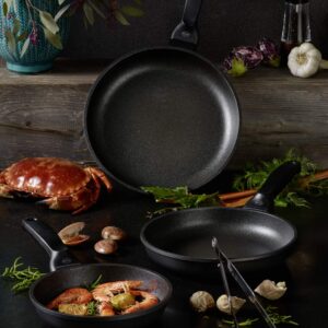 RÖSLE Cadini Frying Pan, Cast Aluminium Frying Pan with Scratch-Resistant ProResist Non-Stick Coating, 24 cm Diameter, PFOA, Black