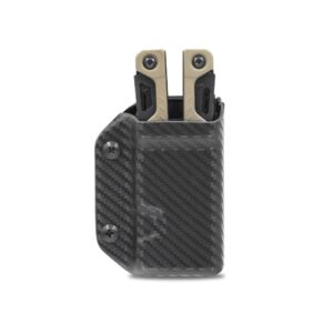 clip & carry kydex multitool sheath for leatherman oht - made in usa (multi-tool not included) edc multi tool sheath holder holster cover (carbon fiber black)