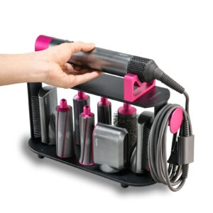 simpletome storage stand holder for dyson airwrap complete styler heavy sturdy with non-slip rubber (aluminum alloy)