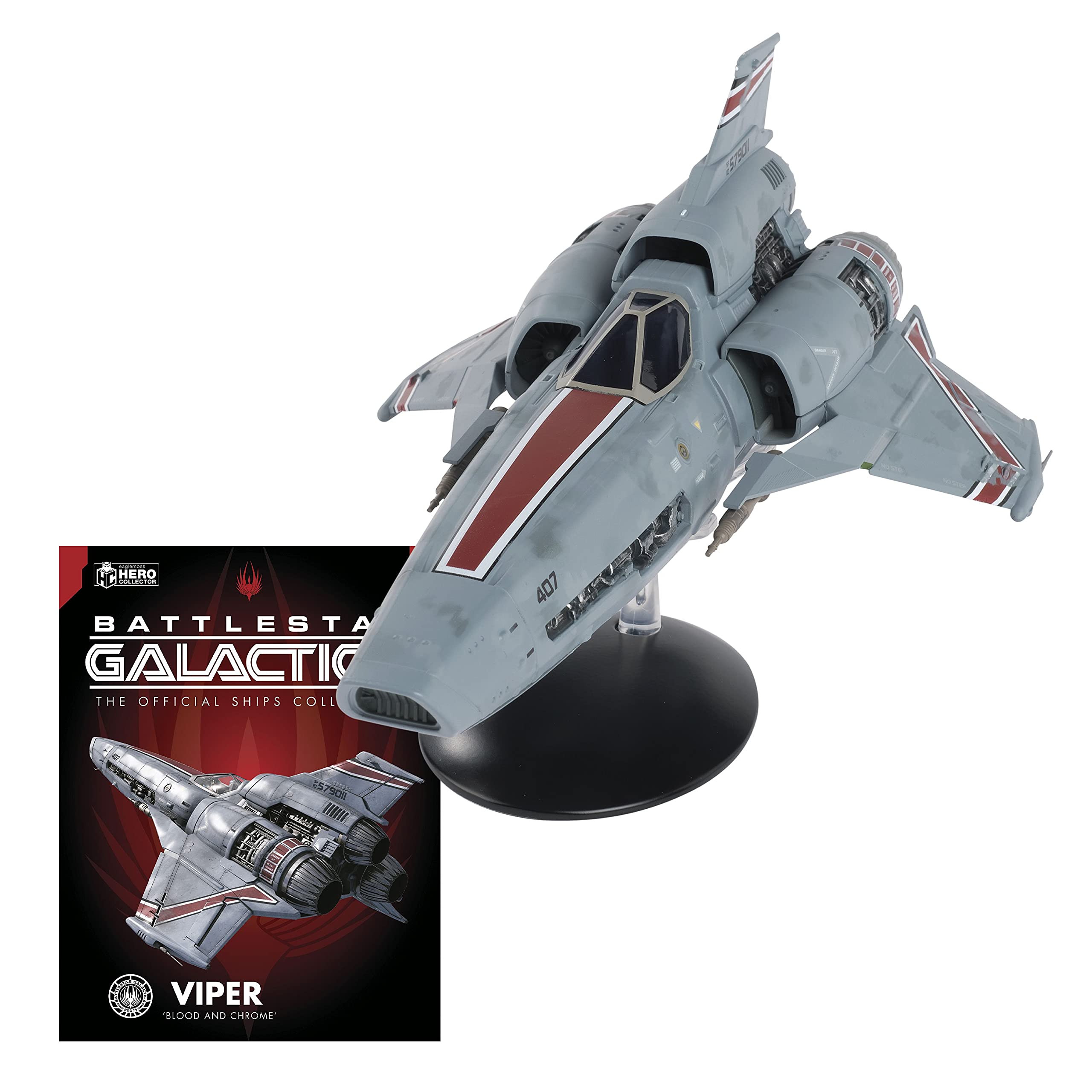 Eaglemoss Battlestar Galactica Ship Replica | Viper (Blood & Chrome)