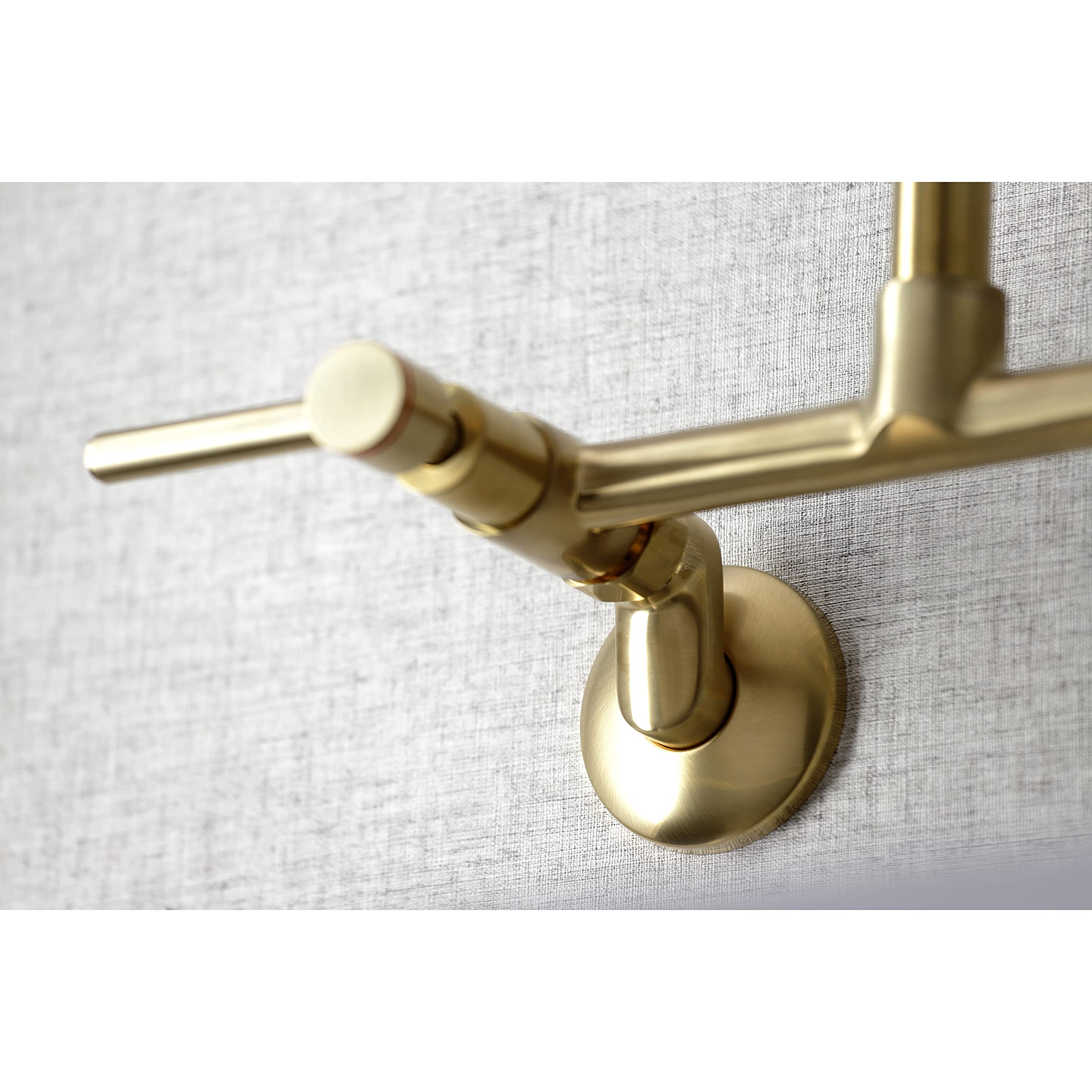 Kingston Brass KS823SB Concord Kitchen Faucet, Brushed Brass