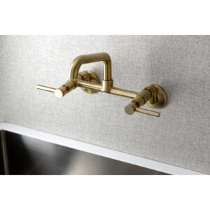 Kingston Brass KS823SB Concord Kitchen Faucet, Brushed Brass