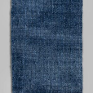 Fab Habitat Jute Rugs - Handmade, Soft Natural Feel Underfoot - Durable, Textured Weave - Area Rug for Indoor Use - Lassen - Navy Blue (5' x 8')