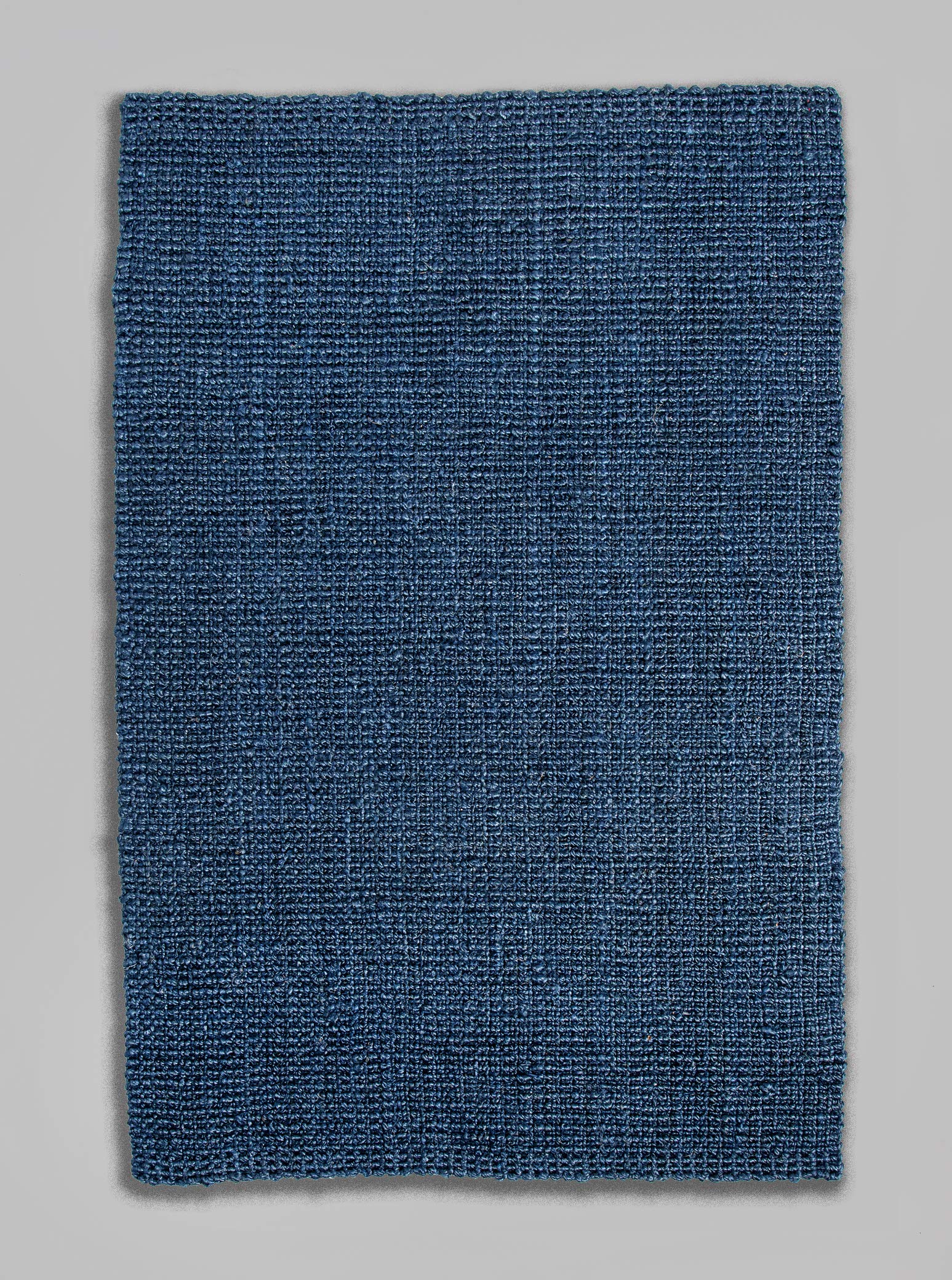 Fab Habitat Jute Rugs - Handmade, Soft Natural Feel Underfoot - Durable, Textured Weave - Area Rug for Indoor Use - Lassen - Navy Blue (5' x 8')