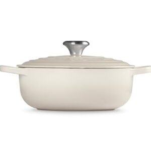 Le Creuset Enameled Cast Iron Signature Sauteuse Oven, 3.5 qt., Meringue