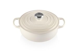 le creuset enameled cast iron signature sauteuse oven, 3.5 qt., meringue