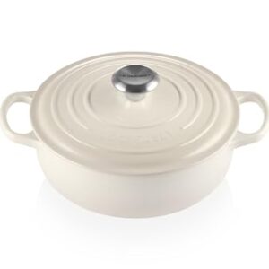 Le Creuset Enameled Cast Iron Signature Sauteuse Oven, 3.5 qt., Meringue