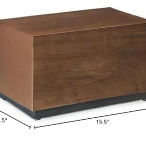 Modway Caima Mid-Century Modern Nightstand with Drawer in Walnut