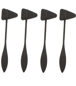 surgical online set of 4 taylor percussion reflex hammers - diagnostic medical instruments, for nurse, emt, medical student, doctor (tactical black)