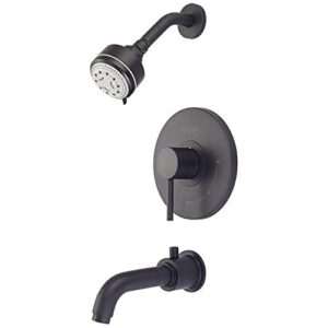 t-4mt110 motegi single handle volume control tub and shower faucet - matte black