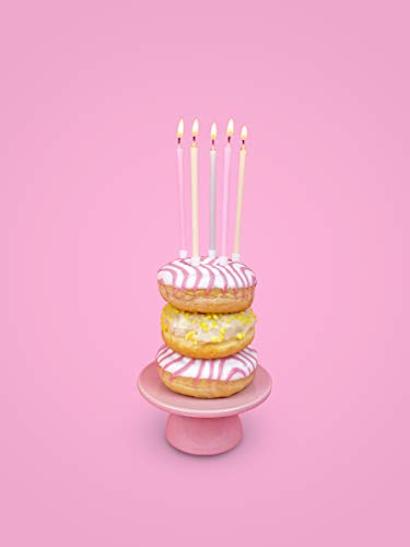 Talking Tables Pack of 16 - Size 10cm Pastel Birthday Candles Make Your Cake Extra Special This Year.