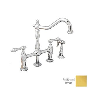 Vintage Tub & Bath Bridge Style Kitchen Faucet with Metal Lever Handles