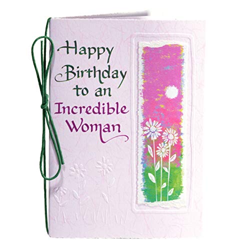 Blue Mountain Arts Greeting Card “Happy Birthday to an Incredible Woman” Is a Sweet and Inspiring Way to Send Warm Birthday Wishes to a Mom, Sister, Daughter, Wife, or Friend, Woman Birthday