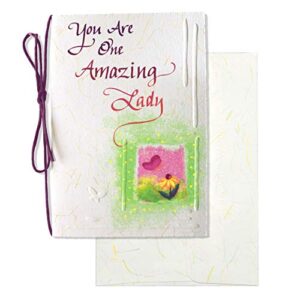 blue mountain arts greeting card “you are one amazing lady” for mother’s day, birthdays, anniversaries, or anytime you want to celebrate a wonderful woman in your life, model number