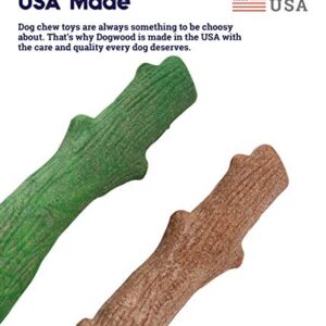 Petstages Dogwood Wood Durable Dog Chew Toys, Real Wood & Mint, 2-Pack, Large