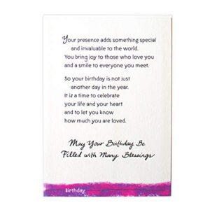 Blue Mountain Arts Greeting Card “Your Birthday Is the Perfect Time to Let You Know How Much You Are Loved” Is a Sweet Way to Say “Happy Birthday” to Someone Special (WCF581)