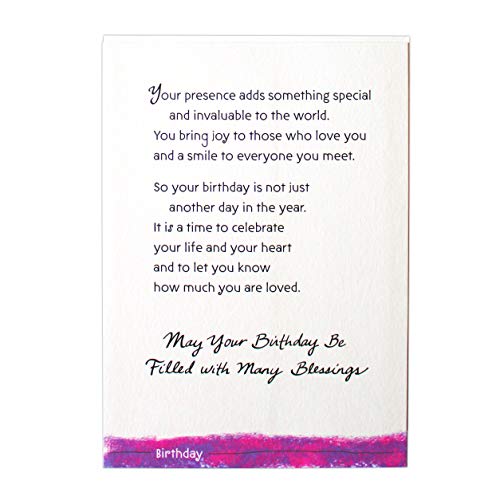 Blue Mountain Arts Greeting Card “Your Birthday Is the Perfect Time to Let You Know How Much You Are Loved” Is a Sweet Way to Say “Happy Birthday” to Someone Special (WCF581)