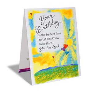 Blue Mountain Arts Greeting Card “Your Birthday Is the Perfect Time to Let You Know How Much You Are Loved” Is a Sweet Way to Say “Happy Birthday” to Someone Special (WCF581)