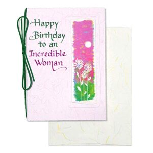 blue mountain arts greeting card “happy birthday to an incredible woman” is a sweet and inspiring way to send warm birthday wishes to a mom, sister, daughter, wife, or friend, woman birthday