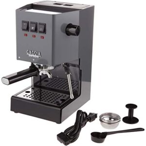 Gaggia RI9380/51 Classic Evo Pro Espresso Machine, Industrial Grey, Small