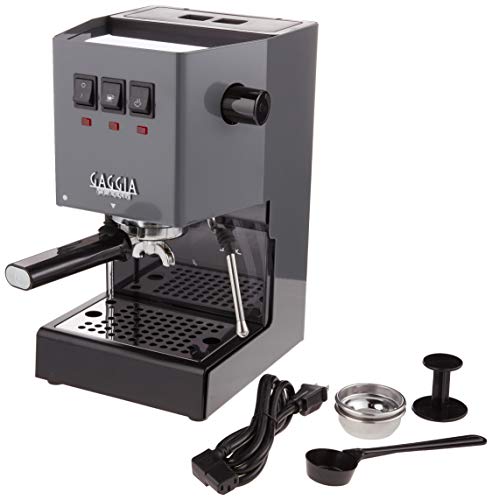 Gaggia RI9380/51 Classic Evo Pro Espresso Machine, Industrial Grey, Small