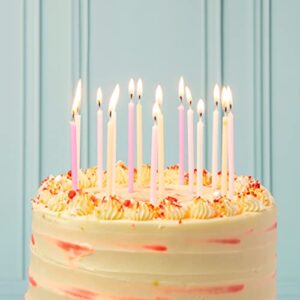 Talking Tables Pack of 16 - Size 10cm Pastel Birthday Candles Make Your Cake Extra Special This Year.