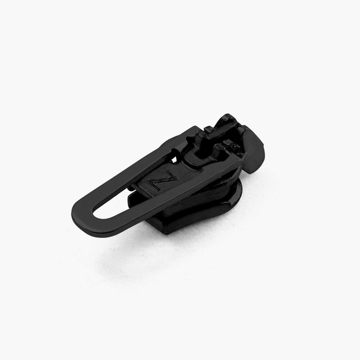 ZlideOn Zipper Pull Replacement - 1pcs, Black, Normal (L) - 5A - Instant Zipper Replacement Slider for Metal Zippers