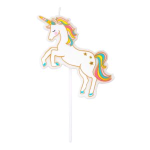 talking tables unicorn shaped birthday candle magical cake topper, birthdays partyware accessories for kids boys girls daughter niece unicorns parties