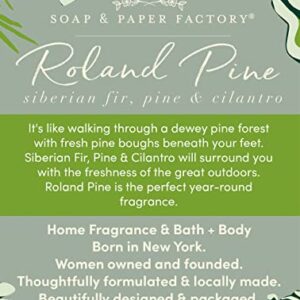 Soap & Paper Factory Roland Pine 3 Oz Tin Perfumed Soy Candle, Roland Pine, Roland Pine, 3 Ounce