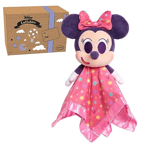 Disney Junior Music Lullabies Lovey Blankies, Minnie Mouse, Soft Fabric