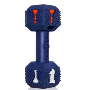 lphsnr upgrade mango dumbbells dog toys for aggressive chewers,dog toys for boredom and stimulating,interactive durable dog toys tough natural rubber dumbbell toy for large medium dogs