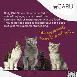 CARU - Daily Dish Smoothies - Lickable Chicken Cat Treat - 4 Pack, .5oz Tubes