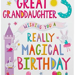 Regal Publishing Juvenile Birthday Card Age 3 Great Granddaughter - 9 x 6 inches