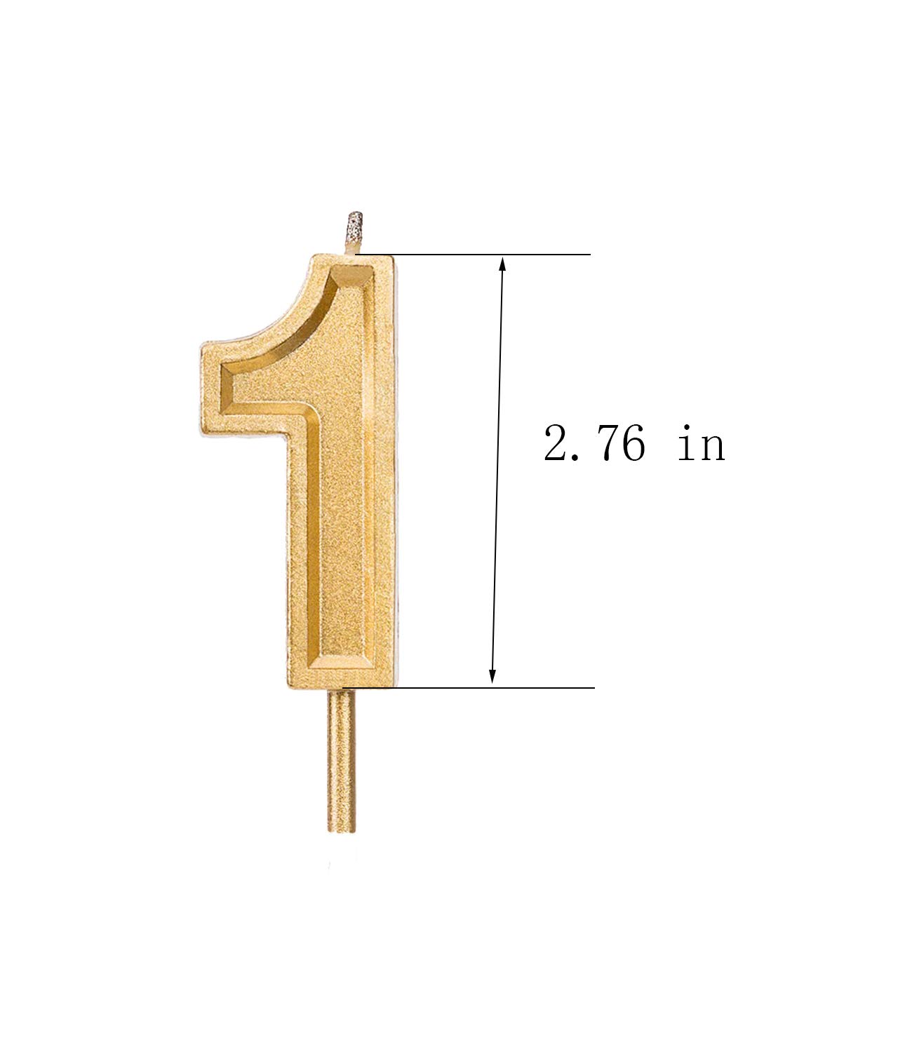 2.76 inch Gold 21st Birthday Candles,Number 21 & 12 Cake Topper for Birthday Decorations