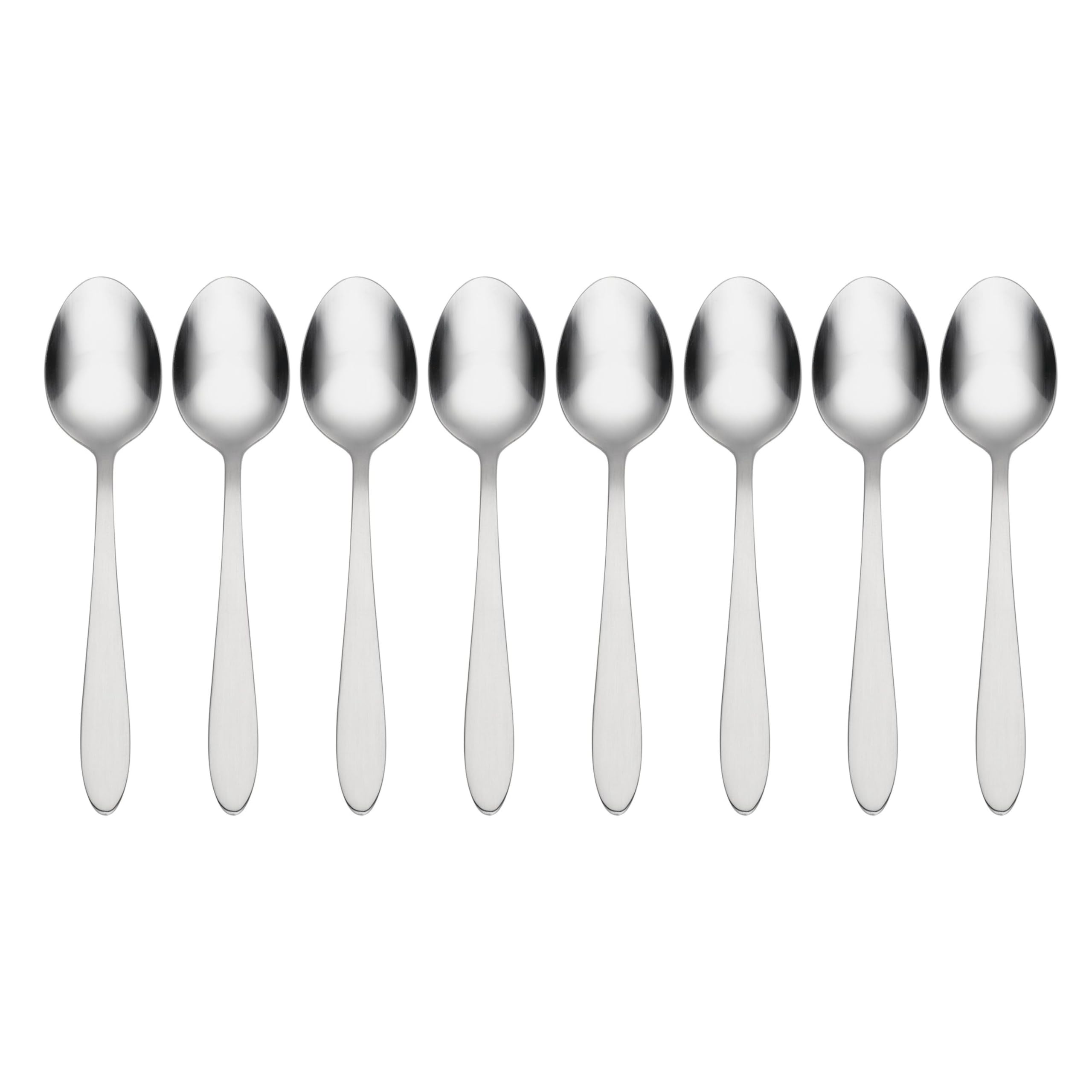 Oneida Taylor Everyday Flatware Teaspoons, Set of 8 18/0 Stainless Steel, Silverware Set