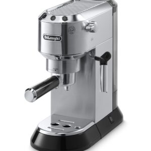 De'Longhi Delonghi EC680M DEDICA 15-Bar Pump Espresso Machine, Stainless Steel DLSC060 Milk Frothing Jug, 12 oz, Stainless Steel