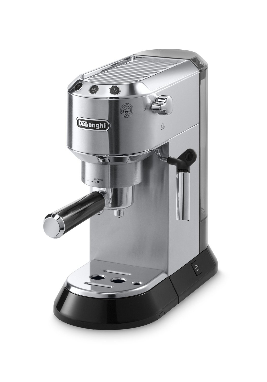 De'Longhi Delonghi EC680M DEDICA 15-Bar Pump Espresso Machine, Stainless Steel DLSC060 Milk Frothing Jug, 12 oz, Stainless Steel