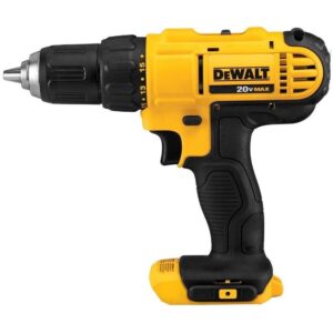 dewalt dcd771b 20v max cordless lithium-ion 1/2 inch compact drill driver - bare tool (renewed)