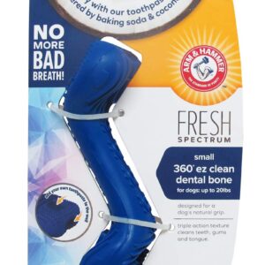 Arm & Hammer Fresh Spectrum 360 Degree EZ Clean Dog Dental Bone Chew Toy, Small | Dog Dental Toy for Small Dogs to Clean Teeth and Combat Bad Breath | Enhanced with Baking Soda and Coconut Oil