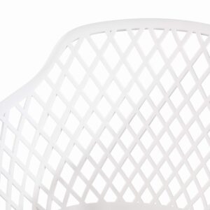 Christopher Knight Home Shawn Outdoor Modern Dining Chair (Set of 4), White