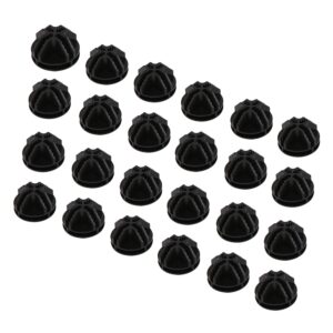 c&ahome 24 pcs wire cube plastic connectors for cube storage modular closet organizer and metal grid shelving unit black