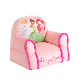 disney princess bean bag sofa chair - large size for kids - comfortable and lightweight plush furniture - perfect for playrooms or bedrooms