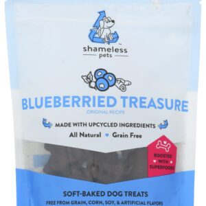 Shameless Pets, Dog Treats Blueberried Treasure, 5 Ounce